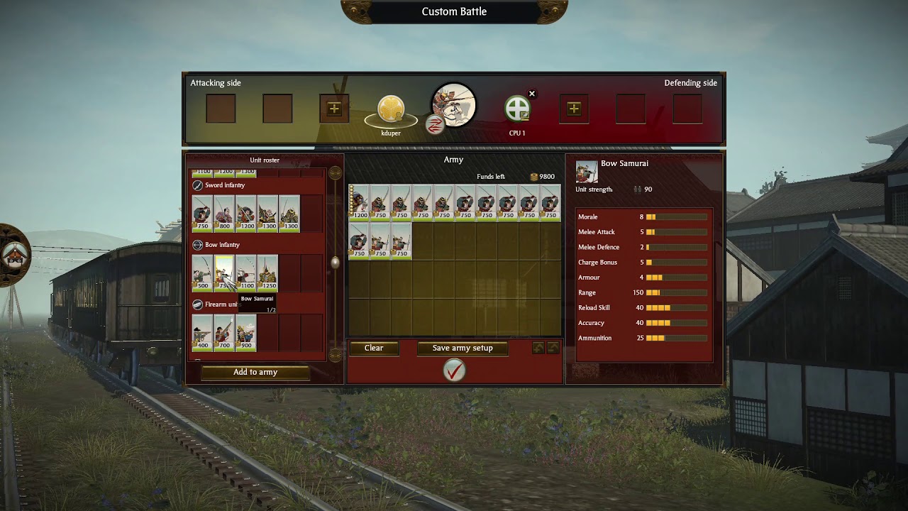 Shogun 2 Army composition - YouTube