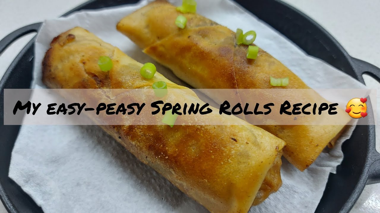 Easy-Peasy Spring Rolls Recipe 😋 | Perfect Snack for Iftar 😍👌🏻 ...