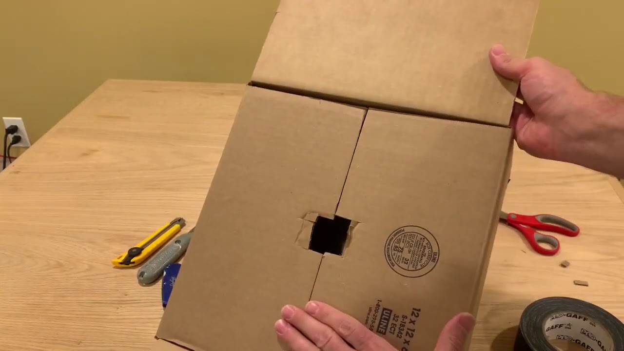 Creating a box pinhole camera - YouTube