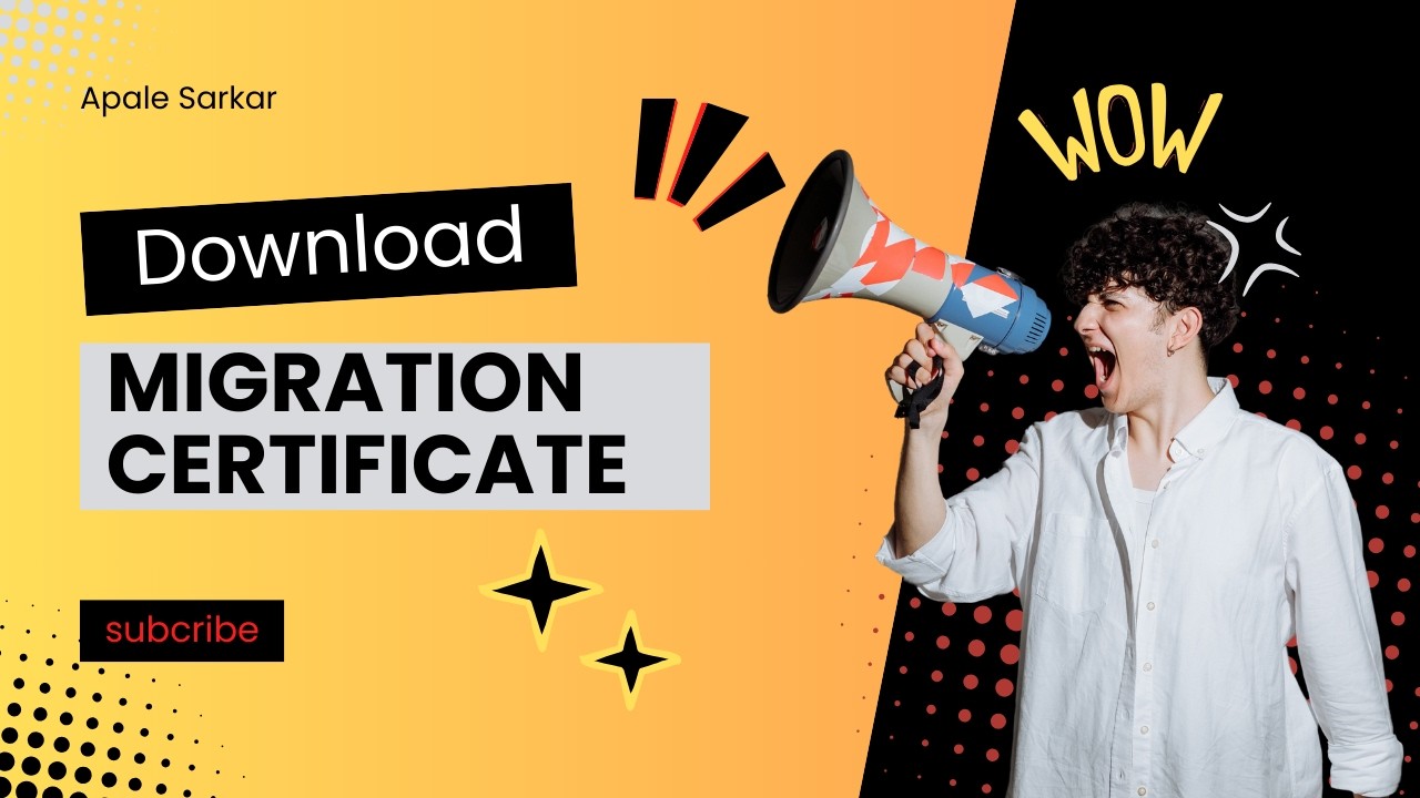 How to Apply for Migration Certificate Online | Step-by-Step Guide for ...