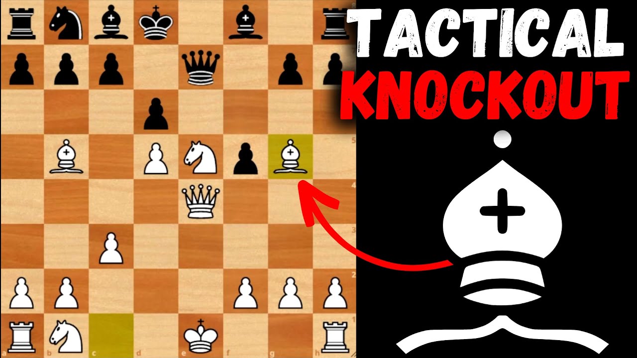 POWERFUL Tactical knockout in chess! Chess trap! - YouTube