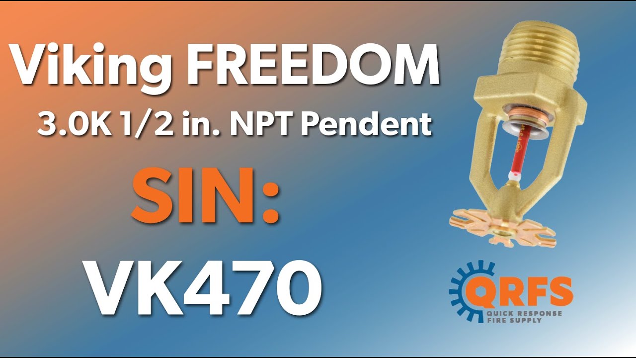 Viking Freedom 3.0K Residential Pendent Head Intro | VK470 | Fire ...