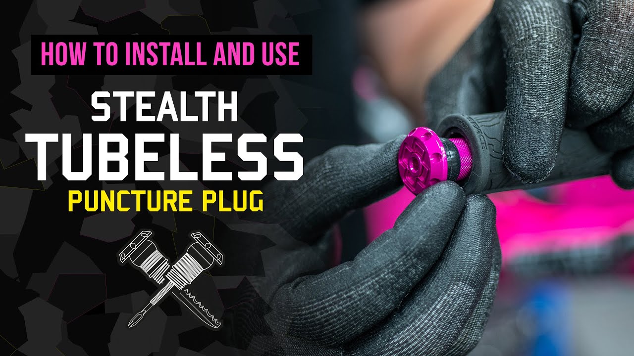 How to install and use the Stealth Tubeless Puncture Plug - YouTube