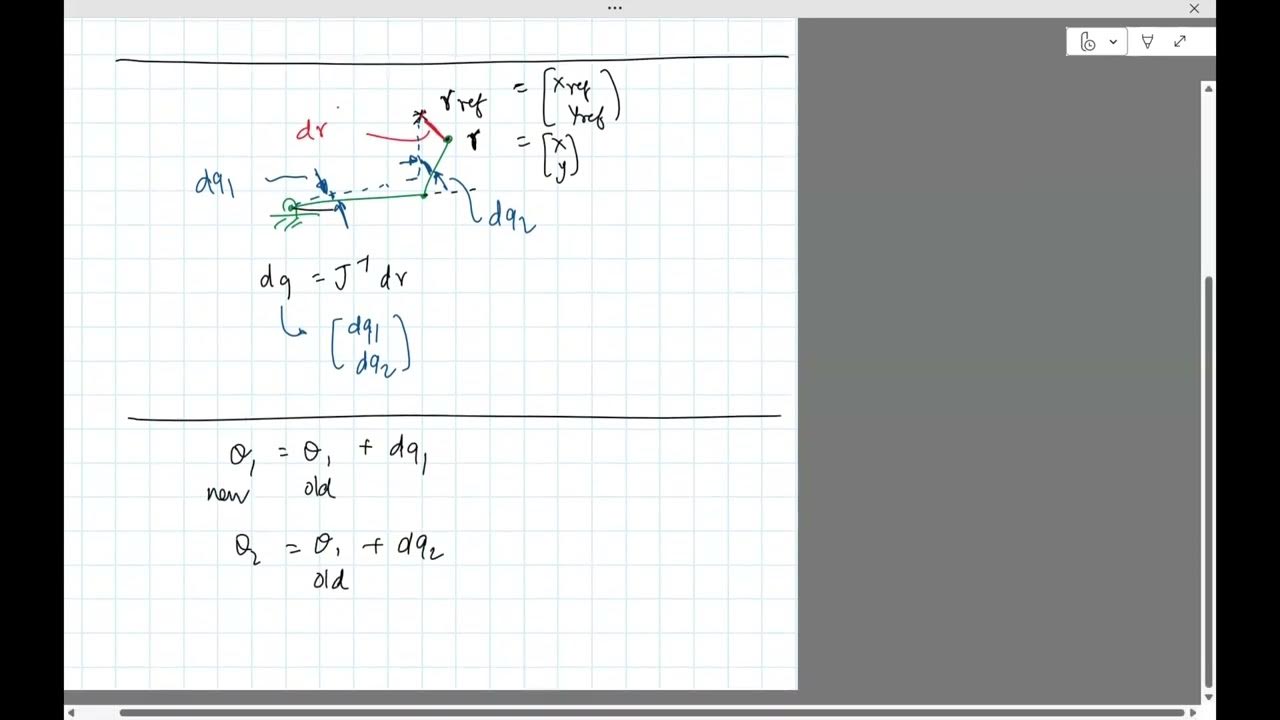Robotics Lec06d: Application of Jacobian, inverse kinematics (Fall 2023) - YouTube
