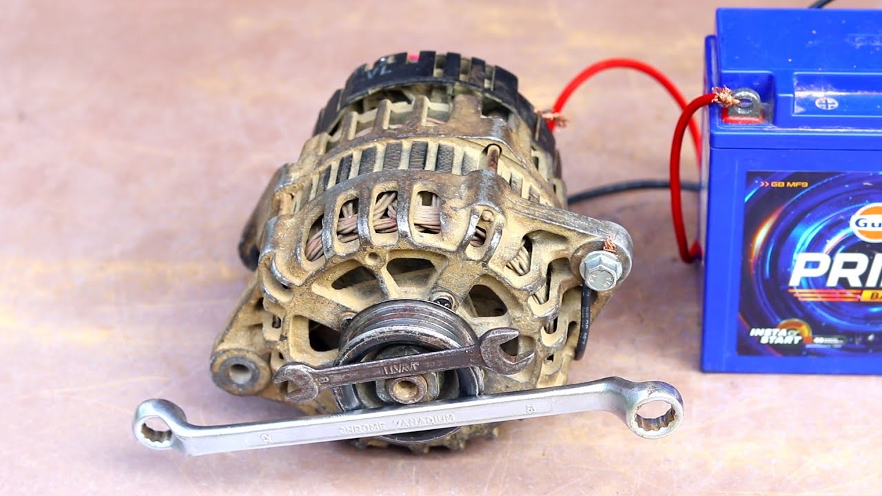 how to connection car alternator Magnetic Field | how to connection 2 ...