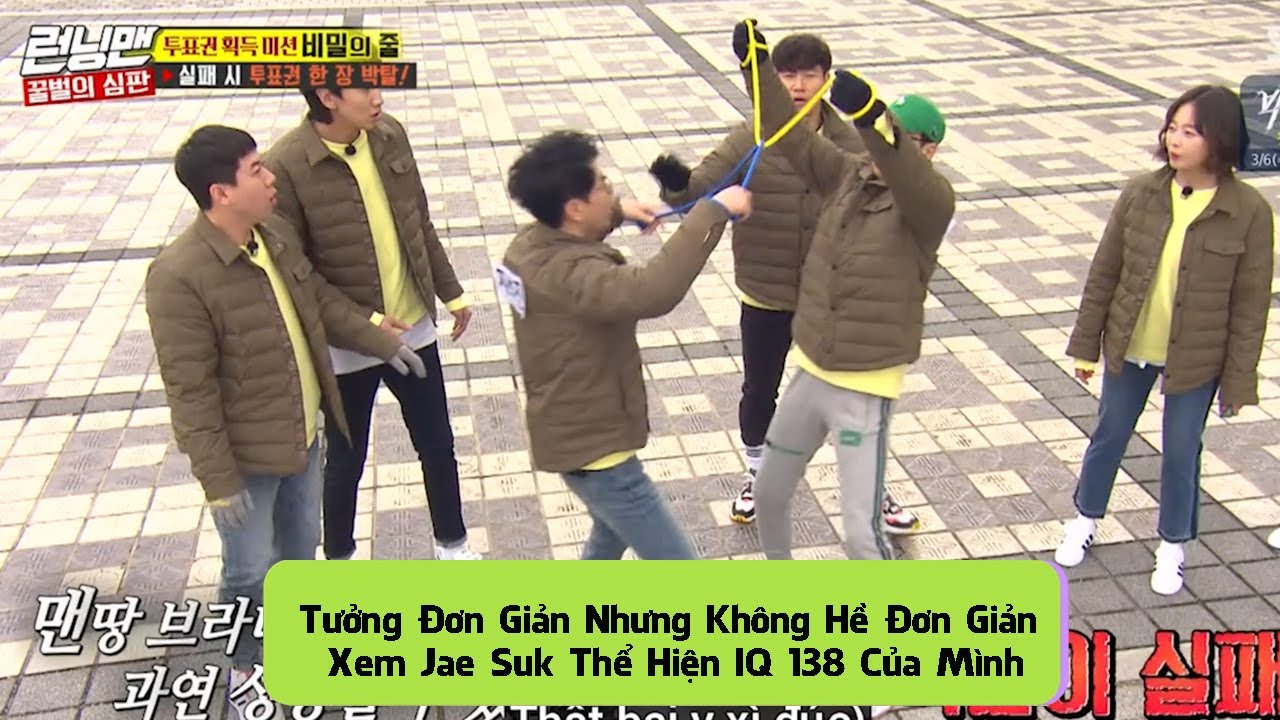 RUNNING MAN VIETSUB | Tưởng Đơn Giản Nhưng Không Hề Đơn Giản, Xem Jae Suk Thể Hiện IQ 138 Của ...