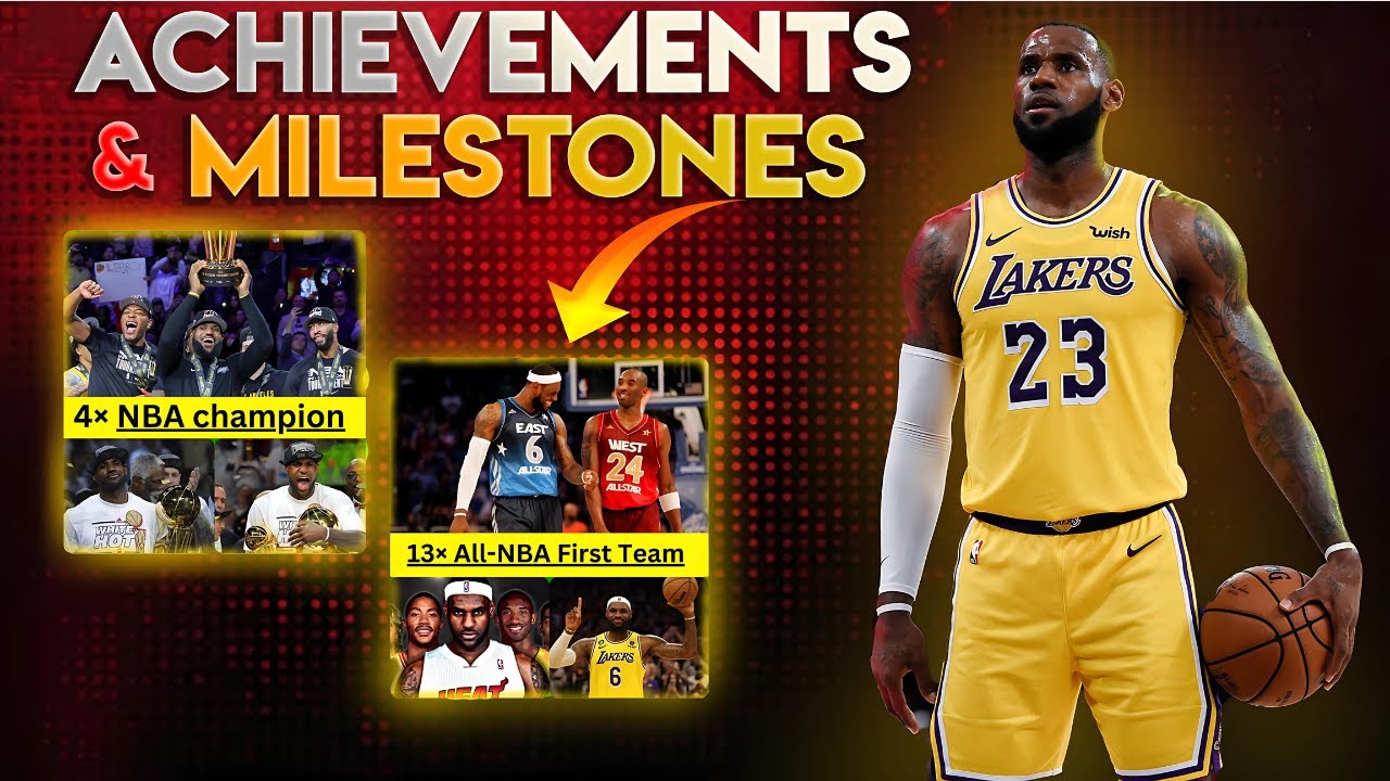 Explore LeBron James career milestones and Achievements - YouTube