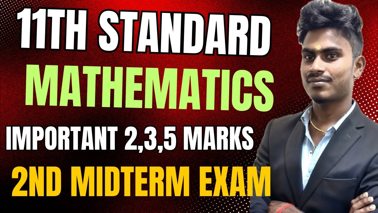 11th maths 2nd mid term important questions 2024 | 11th Maths Second ...