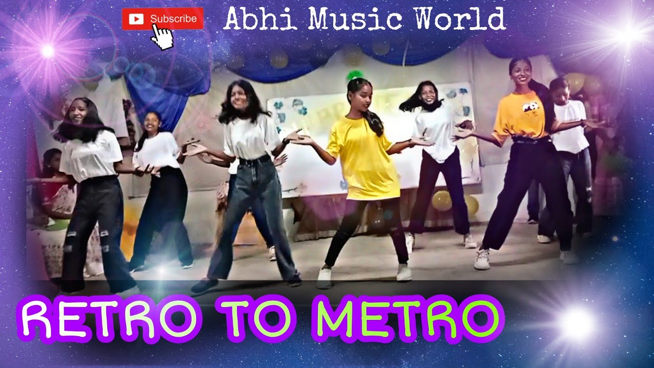 Retro to Metro//Teachers Day special//#dance @abhicreation4147 - YouTube