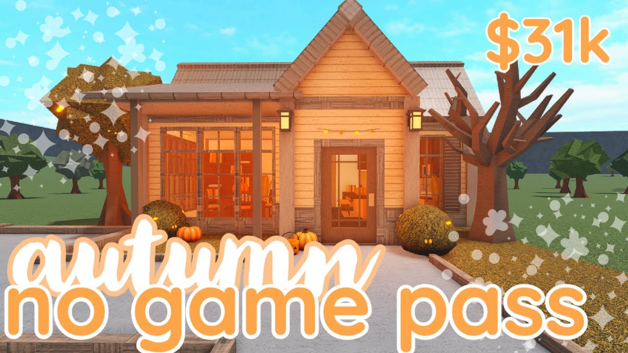 $31k *NO GAME PASS* autumn home || bloxburg build - YouTube
