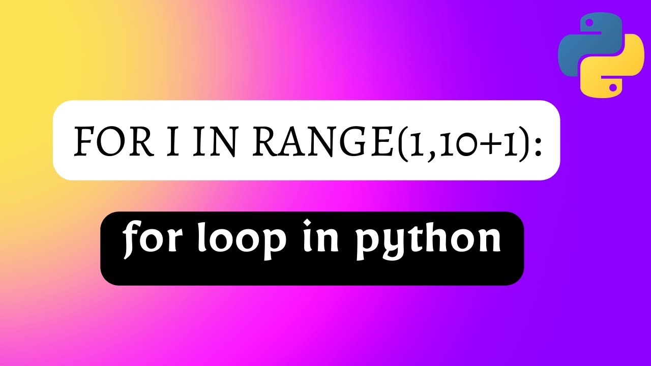 For Loop In Python Printing Numbers Using For Loop In Python Youtube