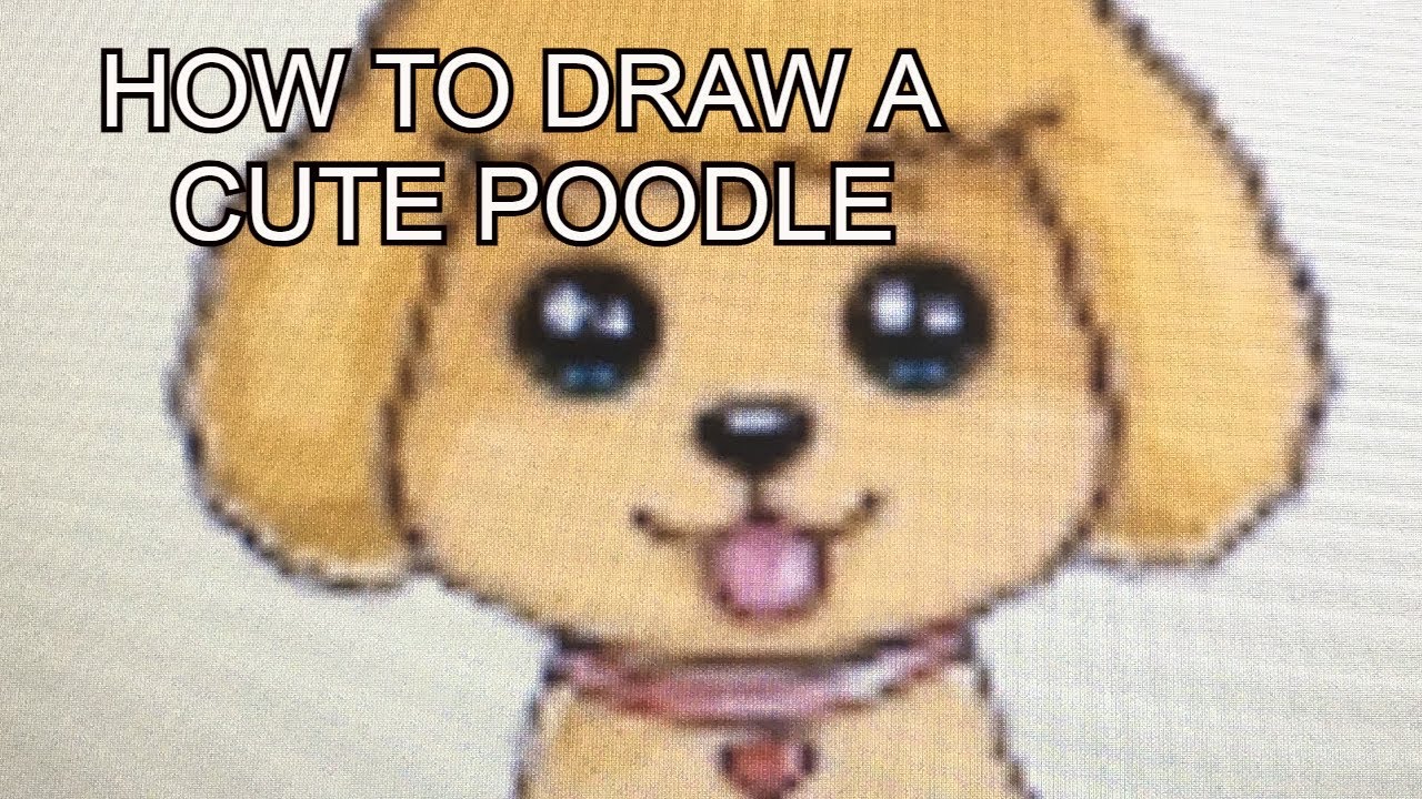 HOW TO DRAW A CUTE POODLE PUPPY [ CHLOE'S DRAWING STUDIO] - YouTube