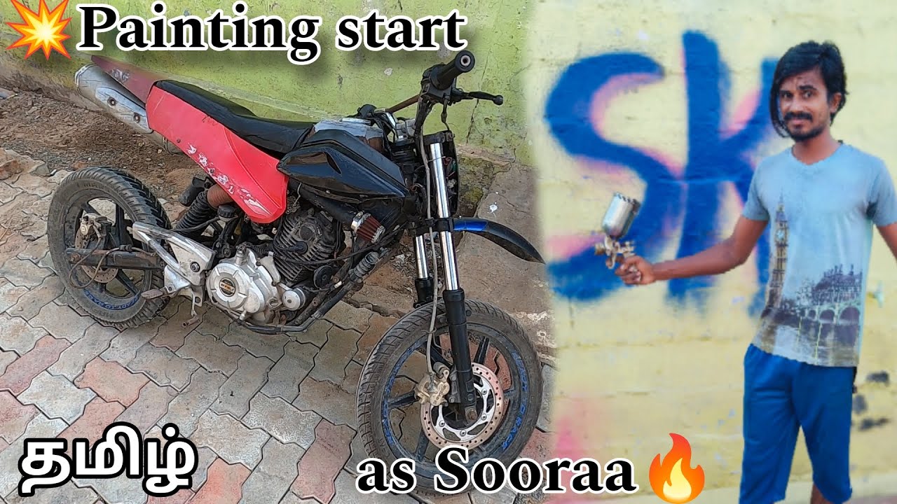 Pulsar220 as motocross💥| Painting the Sooraa🎊| 69 Sooraa - YouTube