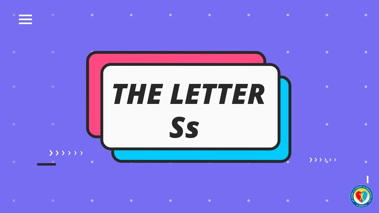 THE LETTER Ss (READING-NURSERY & KINDER) - YouTube