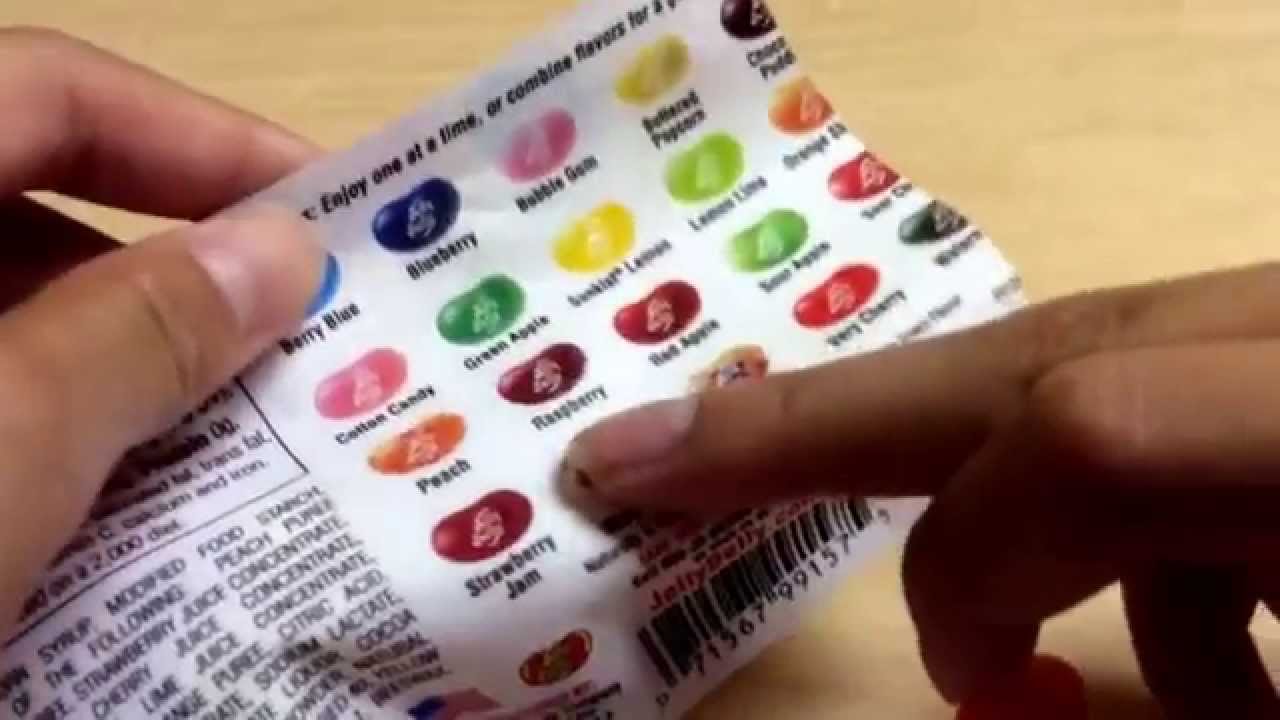 Trying 20 jelly belly flavors! - YouTube