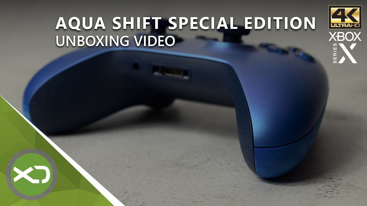Xbox Controller Aqua Shift Special Edition - Unboxing Video - YouTube