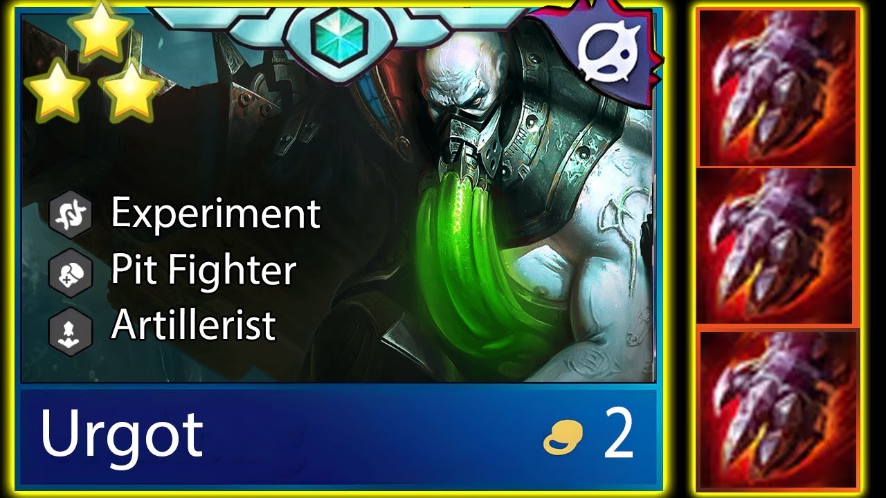 I hit "Unleash The Beast" and then gave Urgot x3 Sterak's Gage for the ...