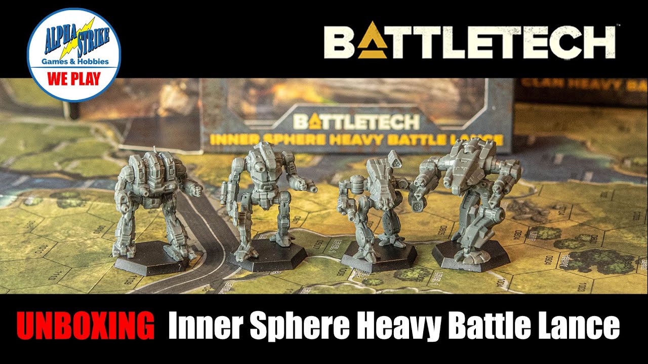 BattleTech: Inner Sphere Heavy Battle Lance Unboxing - YouTube