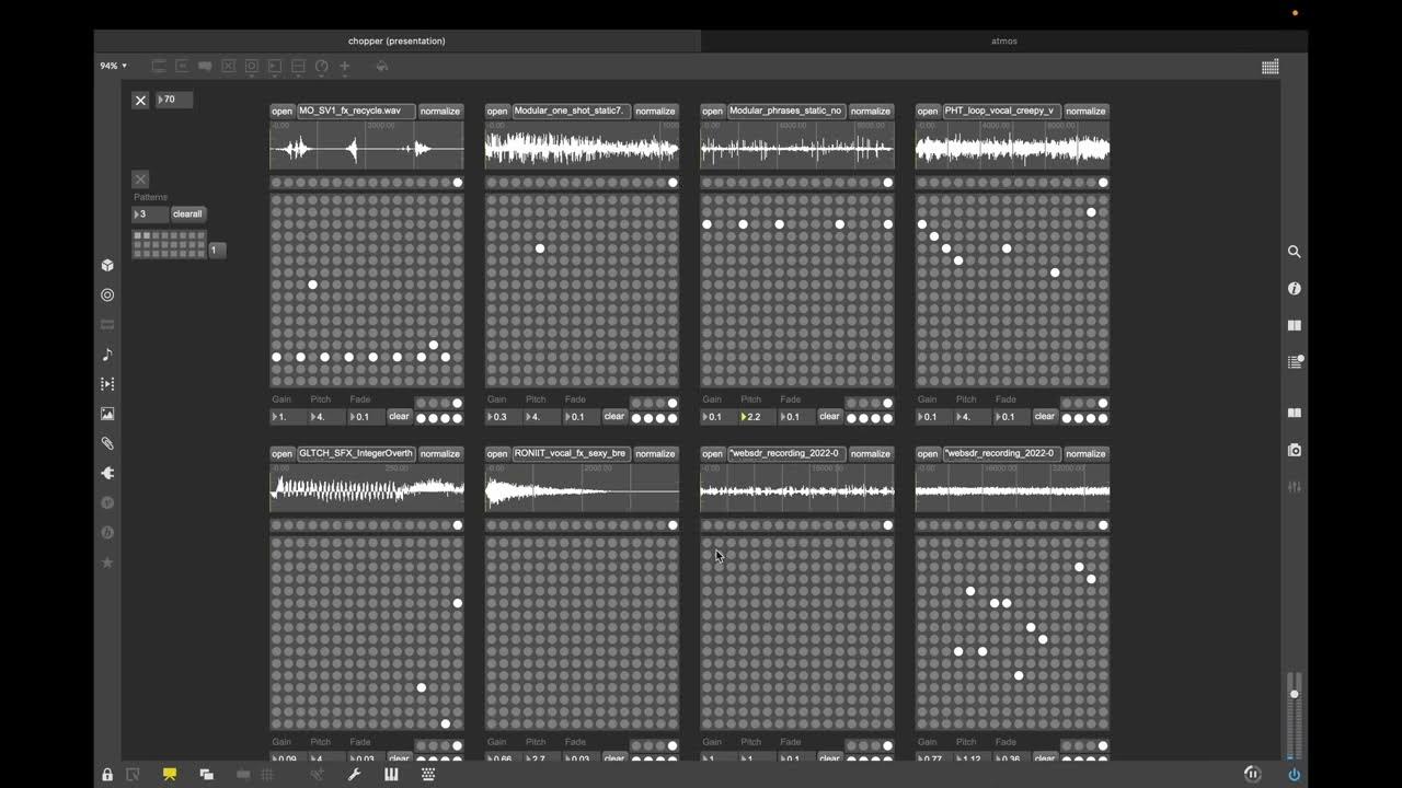 Max/MSP Chunk Sequencer - YouTube