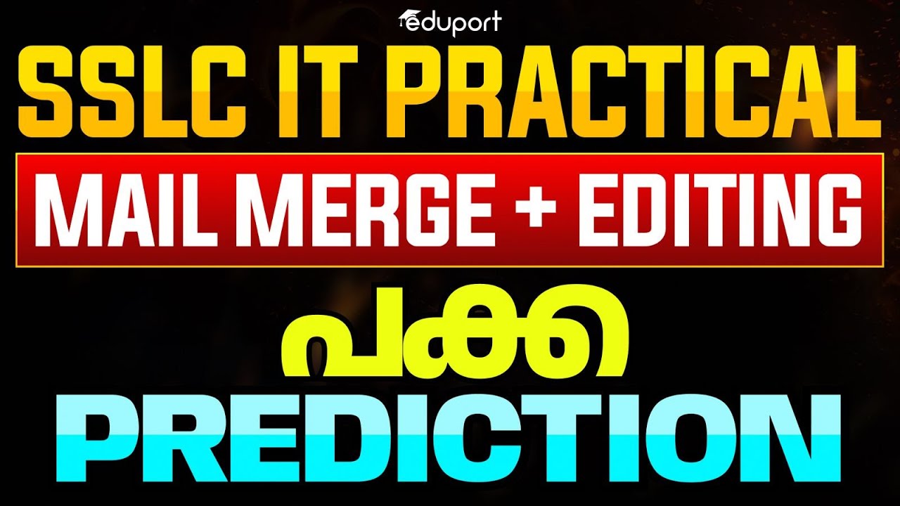 SSLC IT Practical Mail Merge - Editing I Sure Question - IT Public Exam ...