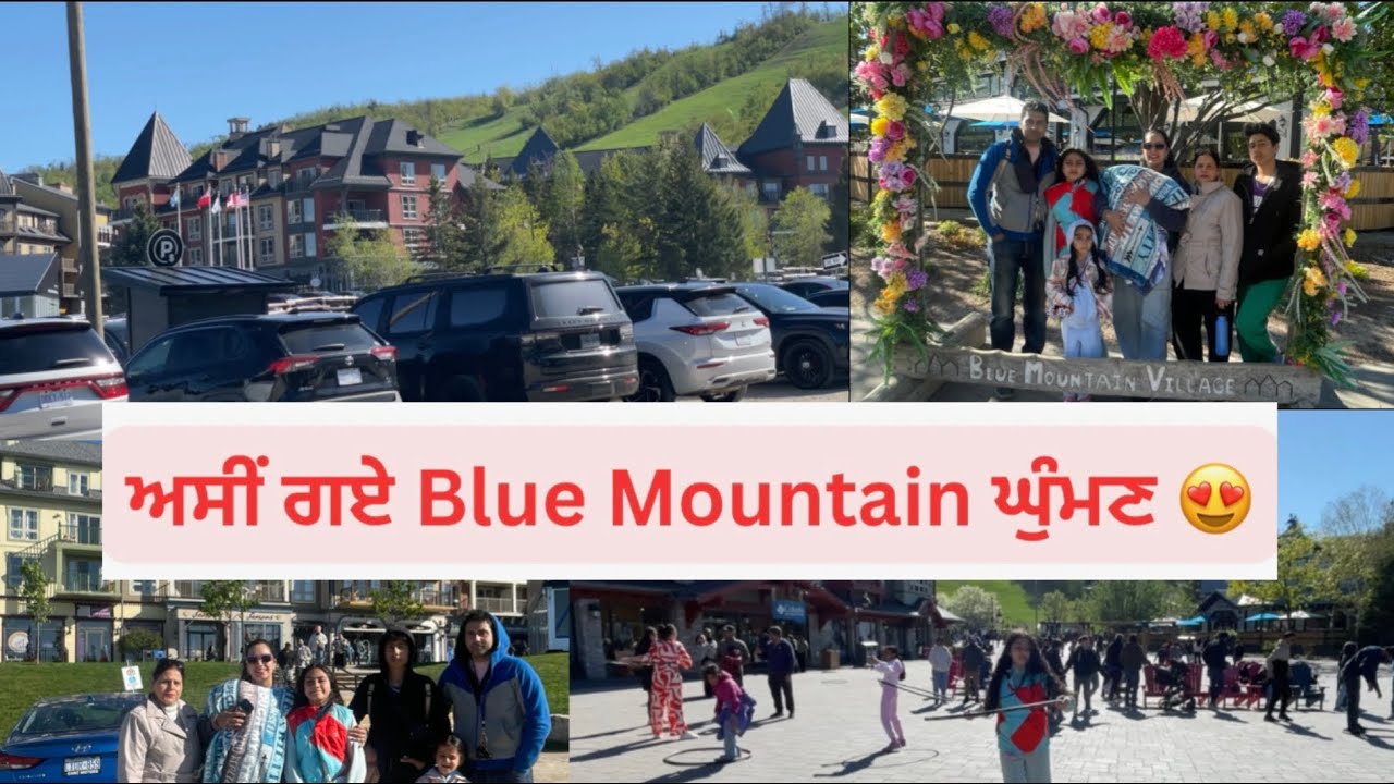 Ajj asi gye blue mountain ghumn 😍#punjabicanadianfamily #canada # ...