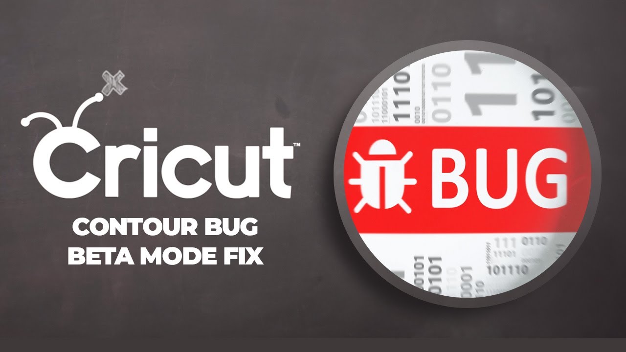 Cricut Design Space Contour Bug - Beta Mode Fix - YouTube