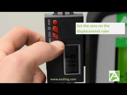 Measuring a compression spring with Andilog's Springtest 1 force tester ...