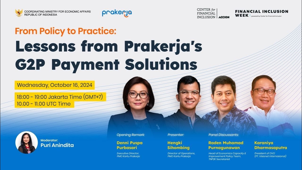 From Policy to Practice: Lessons From Prakerja G2P Payment Solutions - YouTube