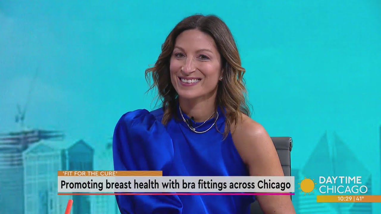 Promoting breast health with bra fittings across Chicago - YouTube