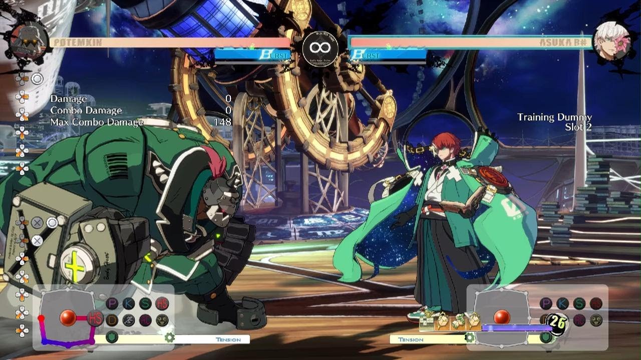 Potemkin Heat Tackle Vs Kara Heat Tackle 1.33 Patch - Guilty Gear ...
