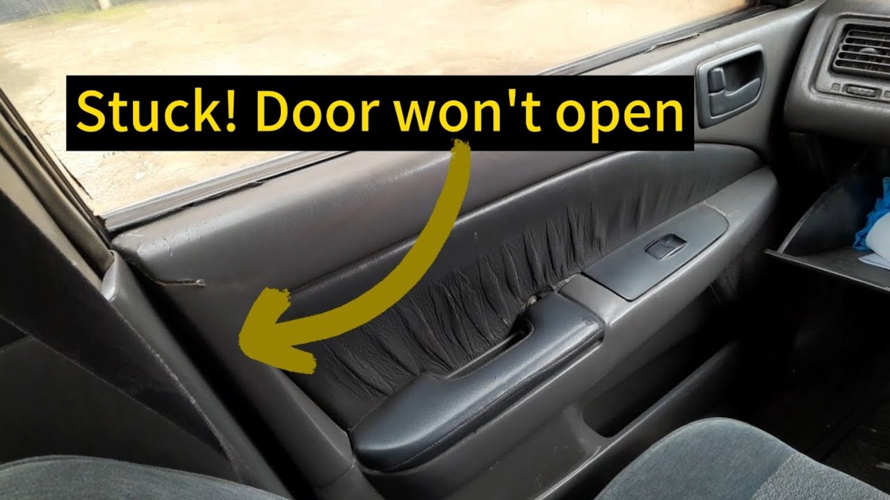 Door is stuck and won't open! - YouTube