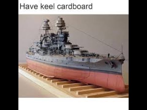 Paper model - USS Arizona Navy - by Temu - 1:250, Part 10. - YouTube