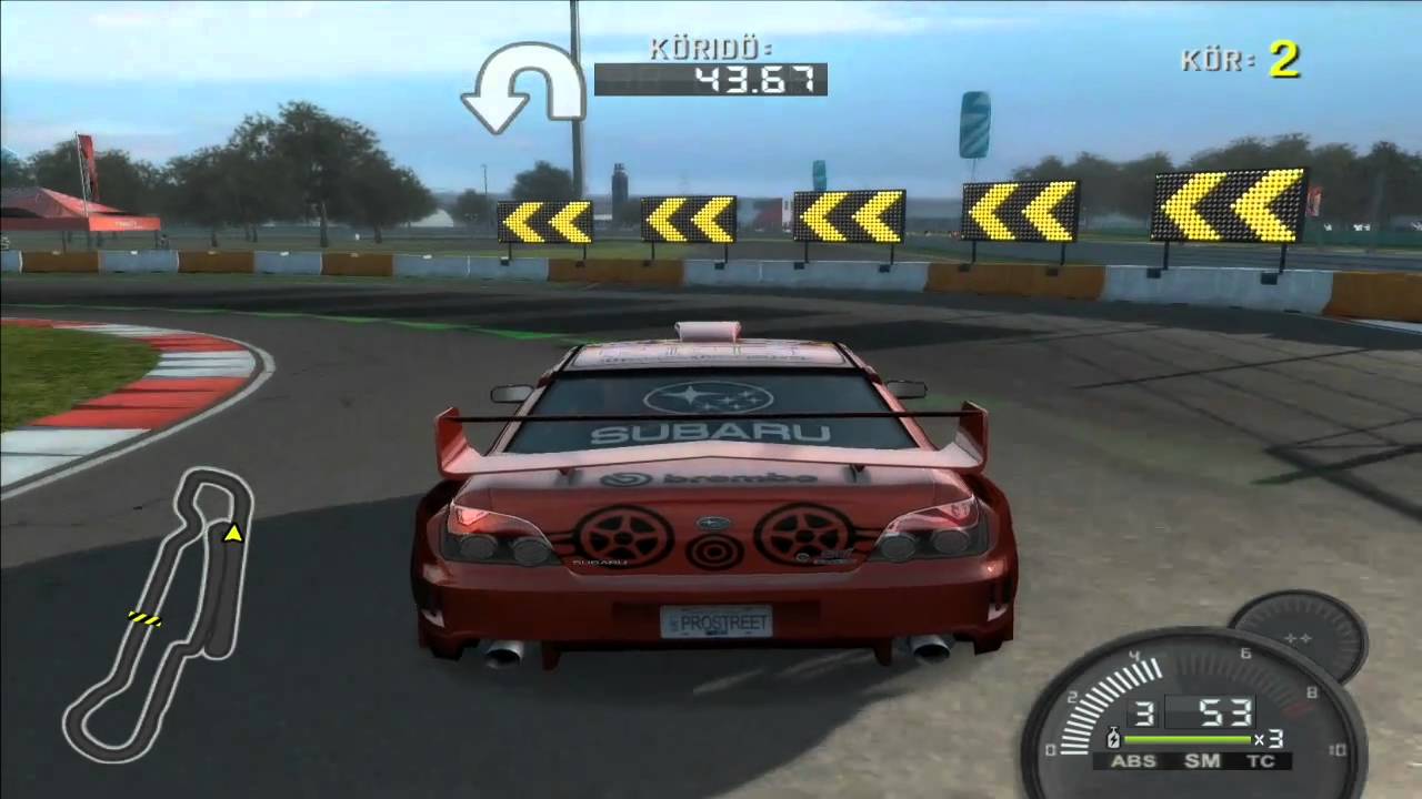 NFS ProStreet: Subaru Impreza WRX STi Test Run on Liepzig GP - YouTube