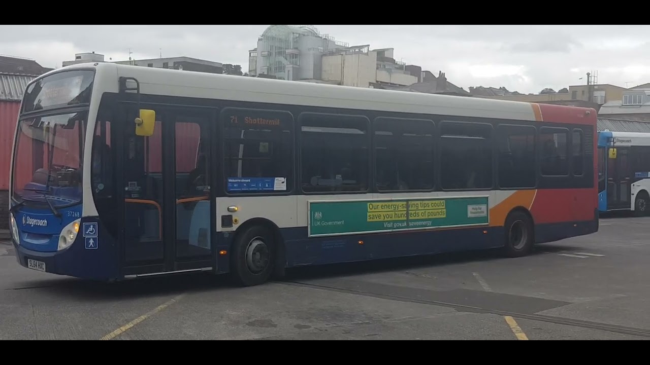 Here is the stagecoach bus 37268 on the number 71 in Guildford Monday ...