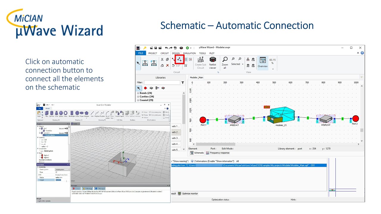 µWave Wizard - Using the modeler - YouTube