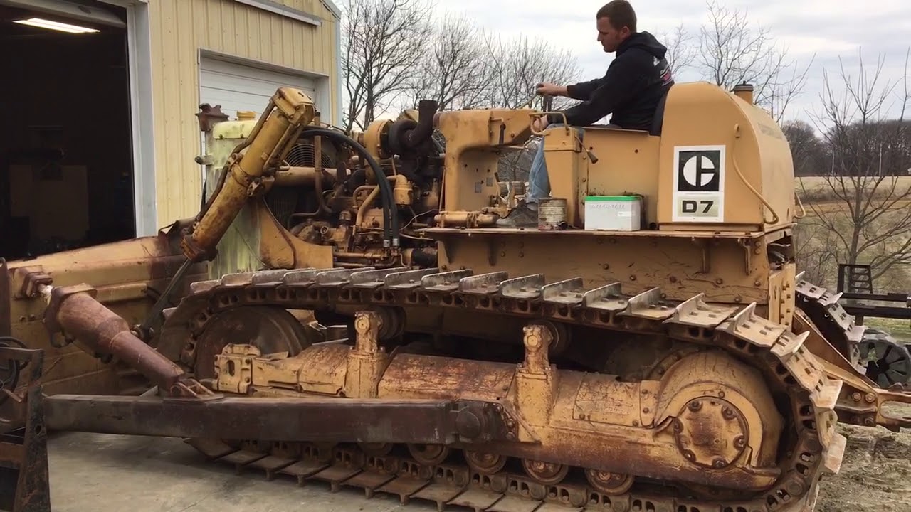 Dustin Stambaugh’s 1965 CAT D7 freshly rebuilt Pony motor - YouTube
