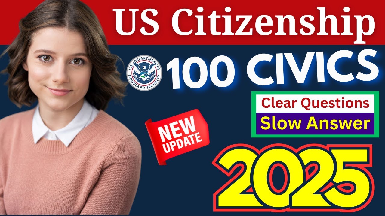 2025 USCIS Official 100 Civics Test Questions & Answers, U.S ...