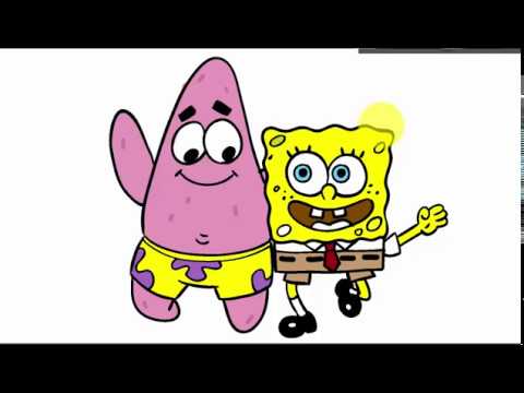 let's draw Spongebob and Patrick - YouTube