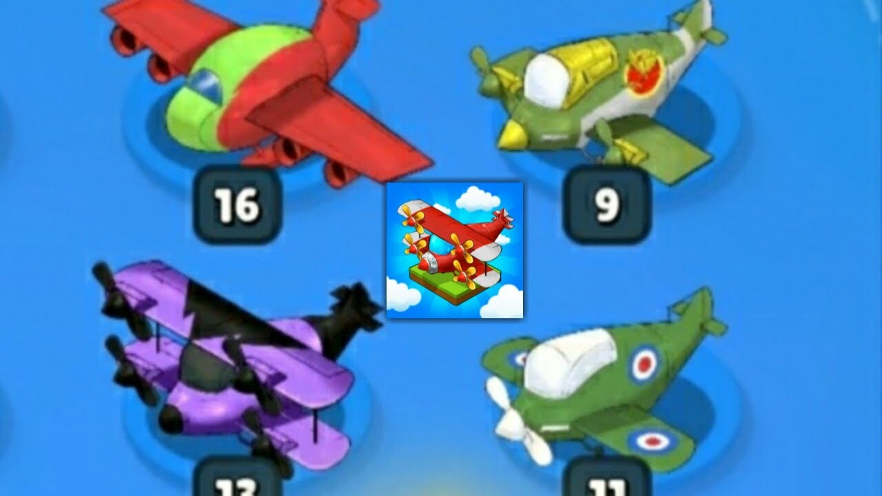 merge airplane gameplay level (11 to 16) all plane - YouTube