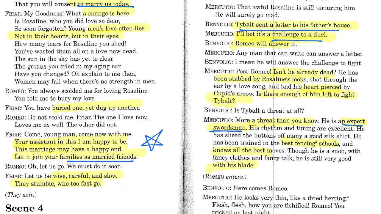 Romeo and Juliet Act 2, Scenes 3-4 Audio (Abridged) - YouTube