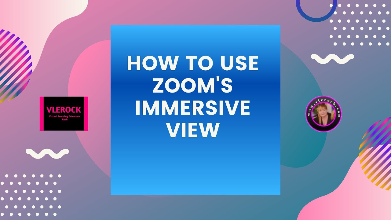 How to use Zoom's Immersive View - YouTube
