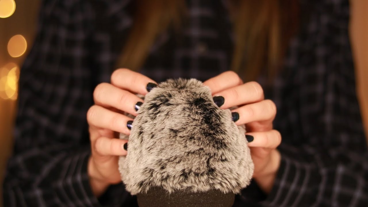 Asmr Mic Scratching Rubbing With Fluffy Mic Cover 3 Brain Massage