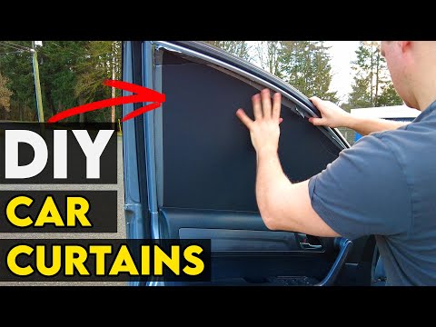 Fastest Easiest DIY Car Curtains! | Window Covers for Car Camping