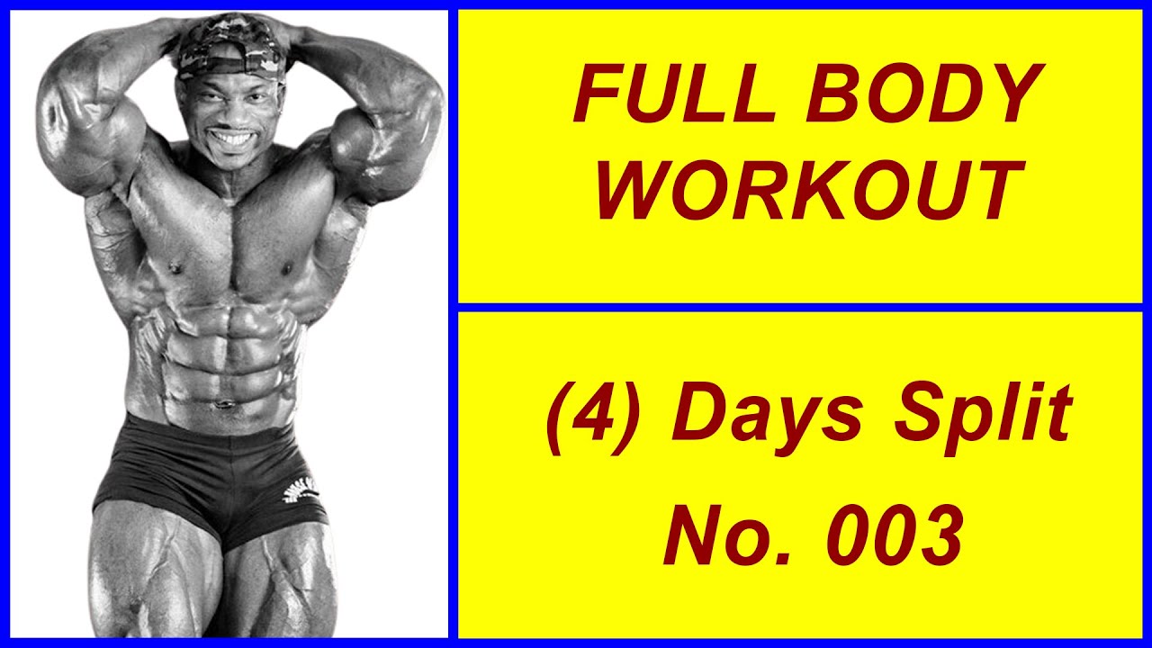 Welcome to Warrior Spirit, FOUR (4) Days Split Body Workout 003 - YouTube