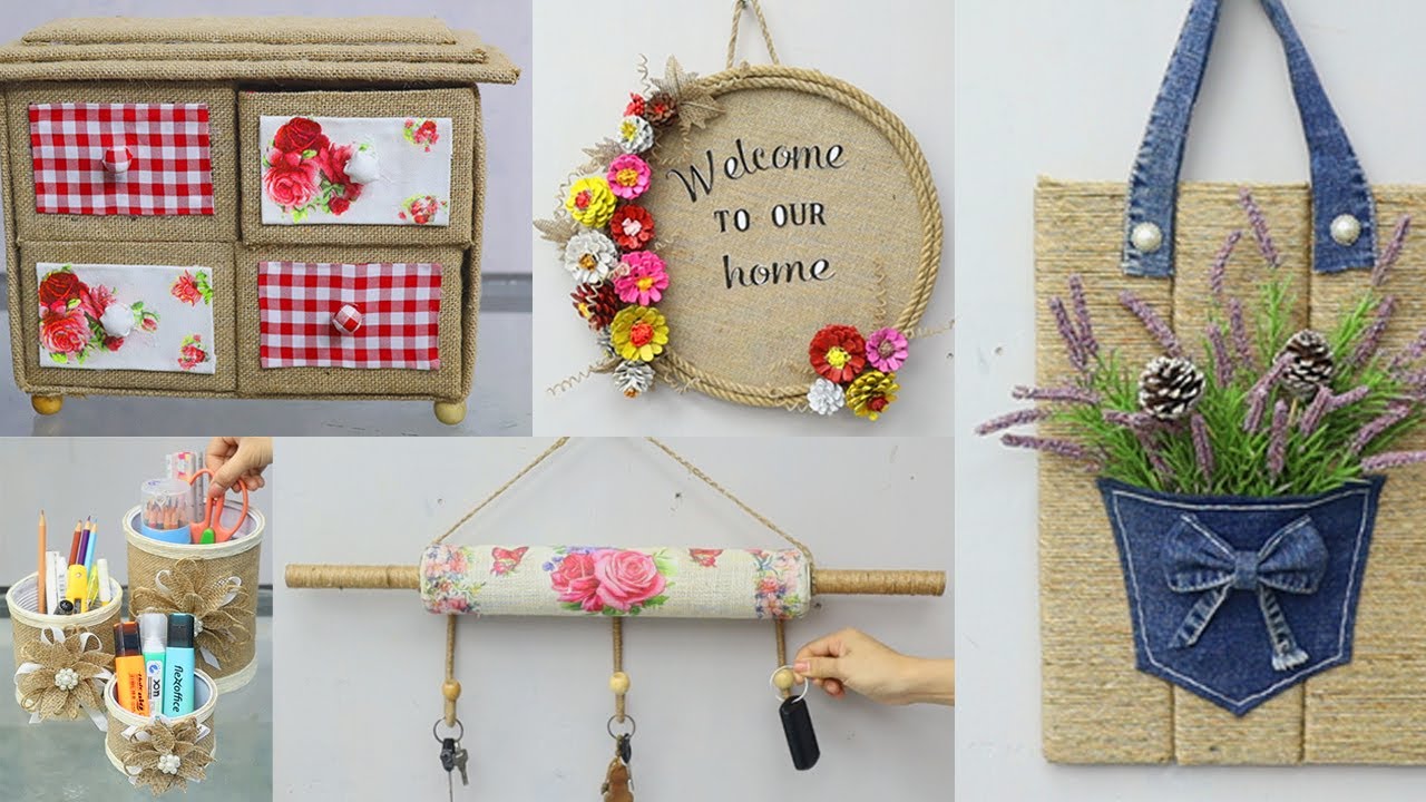 7 Super Easy and Useful jute Craft Ideas with Lowest Cost you must try ...