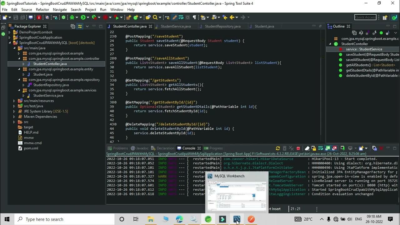 @DeleteMapping Spring Boot Implementation – Rest CRUD API, MySQL example #springboot #hindi ...