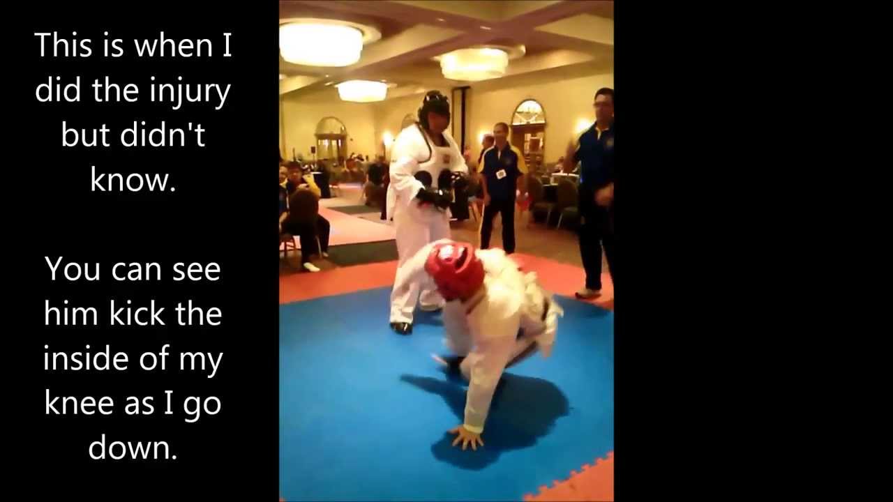 Taekwondo Sparring accident: ACL tear knee injury! - YouTube