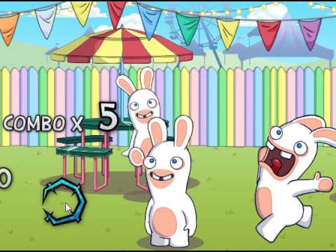 Rabbids invasion Attack - [Flash Game] - YouTube