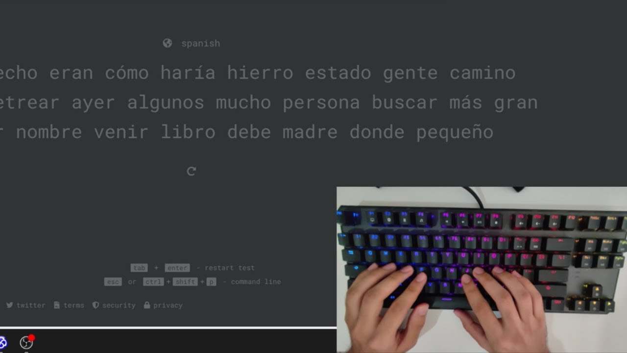 ASMR Practicando mecanografía en teclado mecánico con SOFT SPOKEN - YouTube