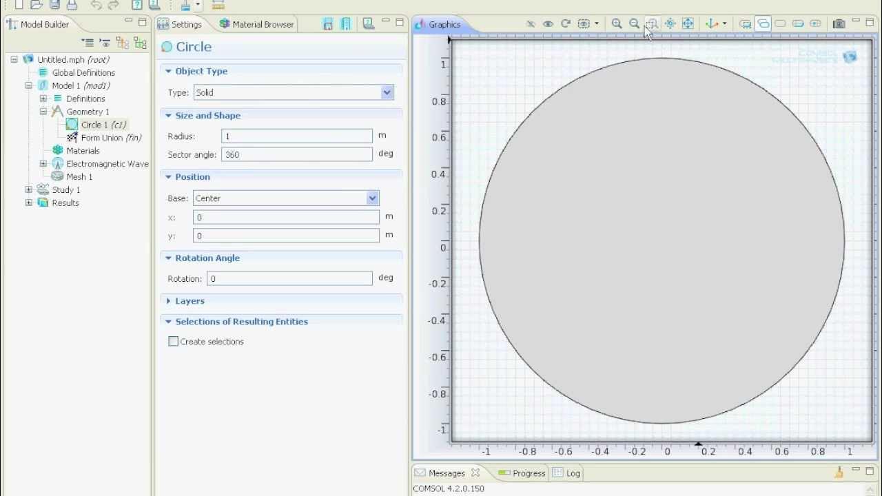 (03) Defining Geometry - COMSOL 4.2 Tutorial - YouTube
